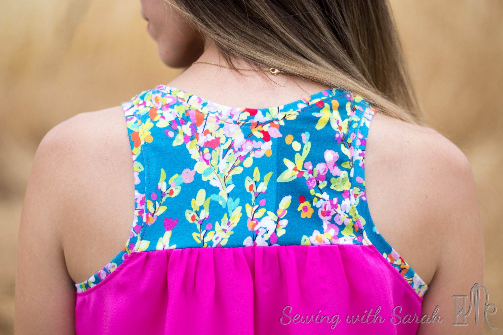 Tutorial: Gathered Back Lago Tank – Sewing with Sarah